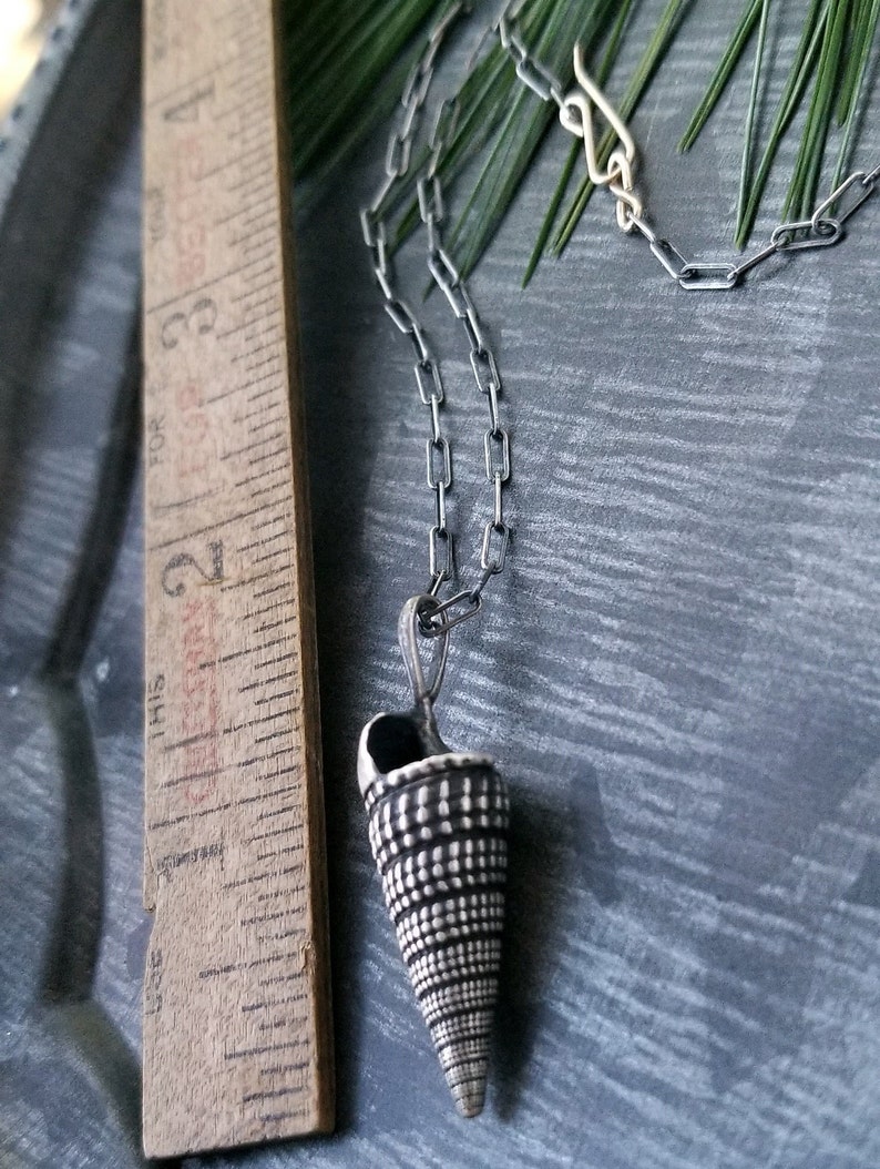 Seashell Necklace Auger Shell Necklace Mermaid's - Etsy