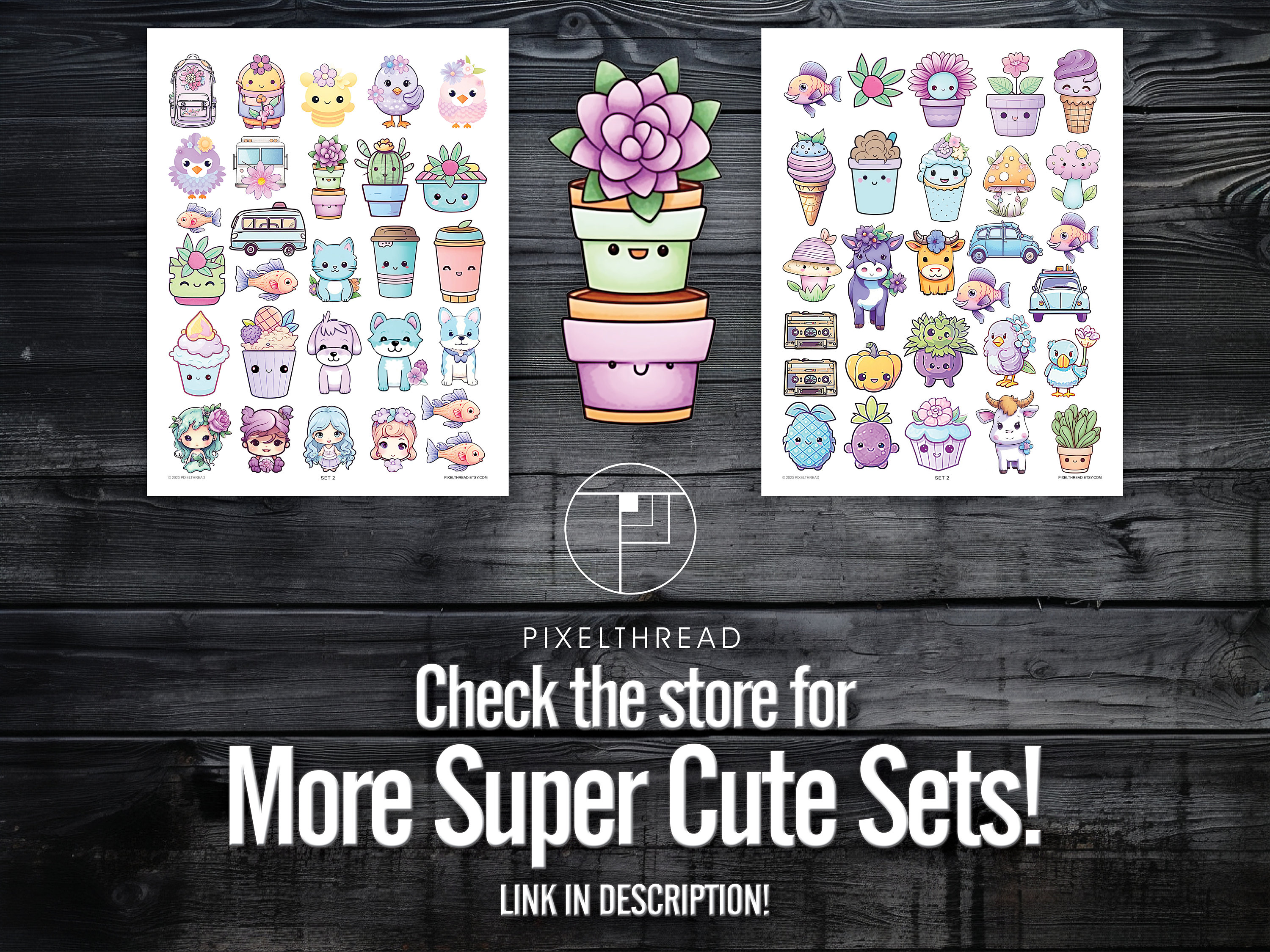 Blue Kawaii Stickers Chibi Clipart Png Squishmallow Pastel Anime Kids ...