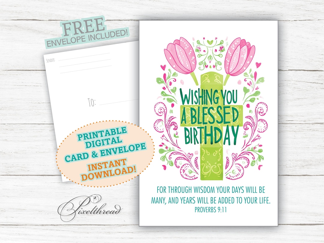 Bible Verse Birthday Wishes Christian Faith Religious Catholic Jesus ...