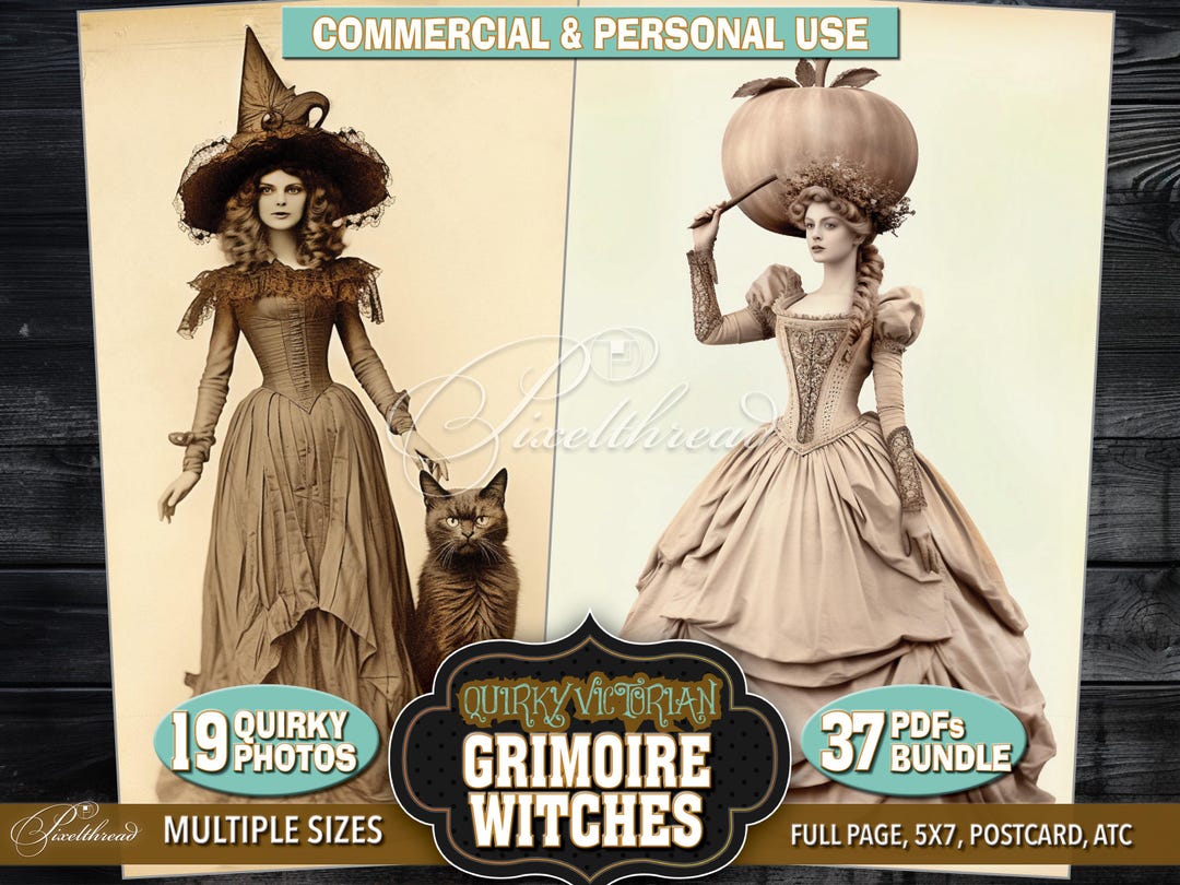 Victorian Witch Photos Images Junk Journal Kit: Beginner Witchcraft ...