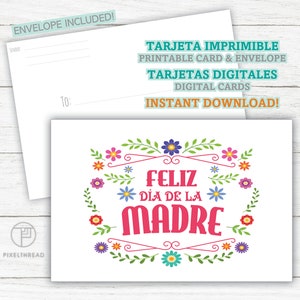 Feliz Dia De La Madre Mama Abuela Descarga Digitales Spanish Mother's ...