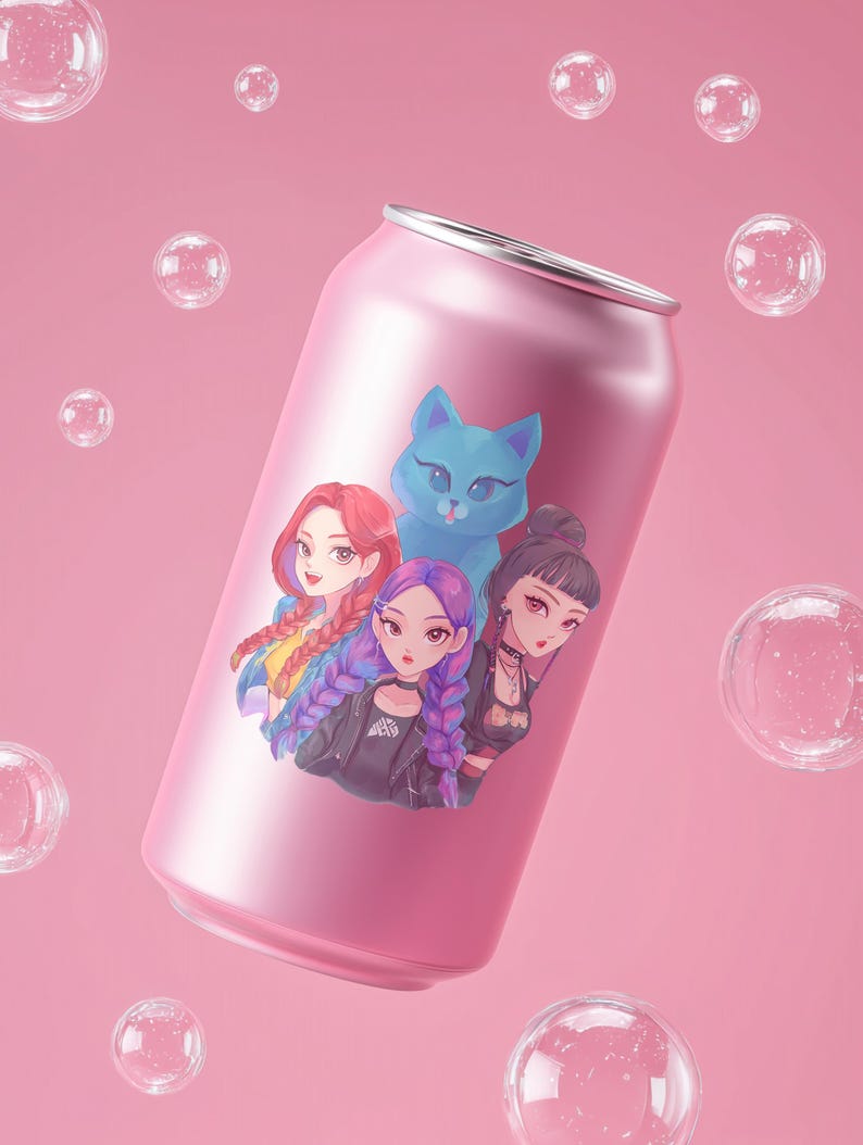 Kpop Chibi PNG Clipart: Huntrix Girl Group (digital Download) - Etsy