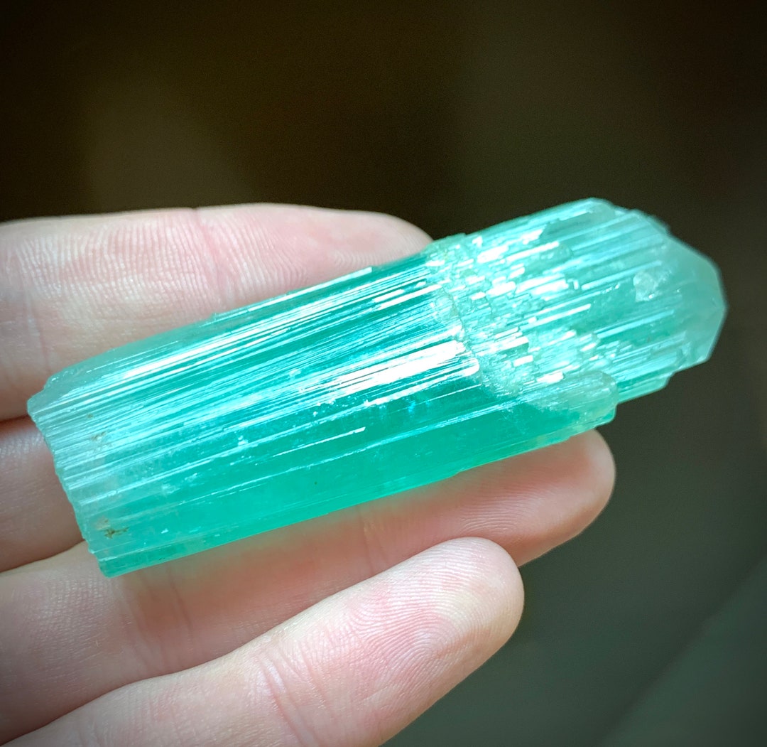 Electric Sea Foam Tourmaline. Paraiba Like Alingar Pegmatite Field ...
