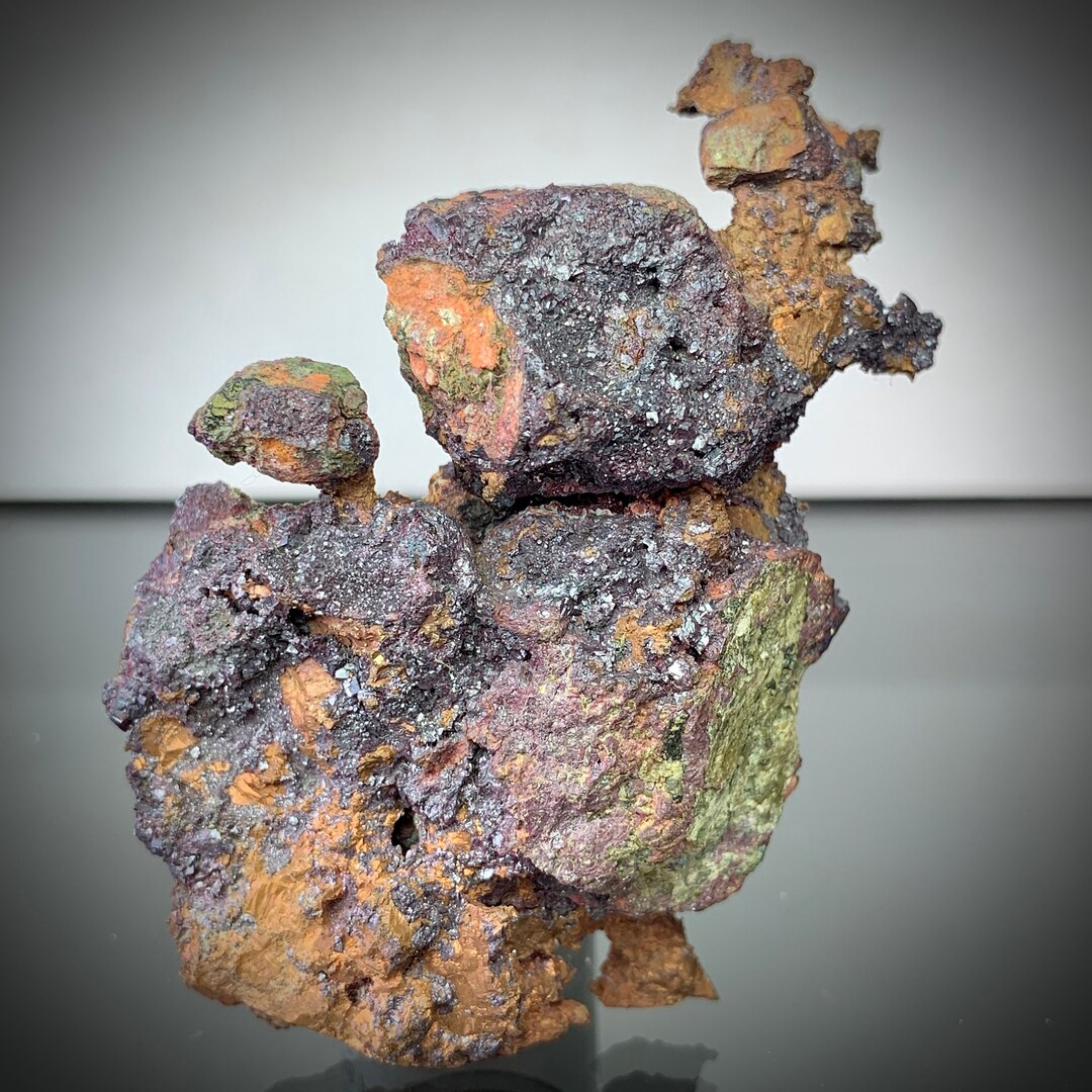 Native Copper With Octahedral Cuprite || South Wheal Basset, Near ...