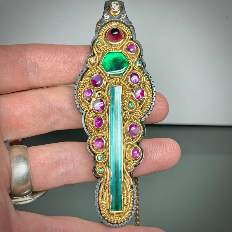 Gemstone Matrix X Tendai Design Multi Stone Chestplate - Etsy