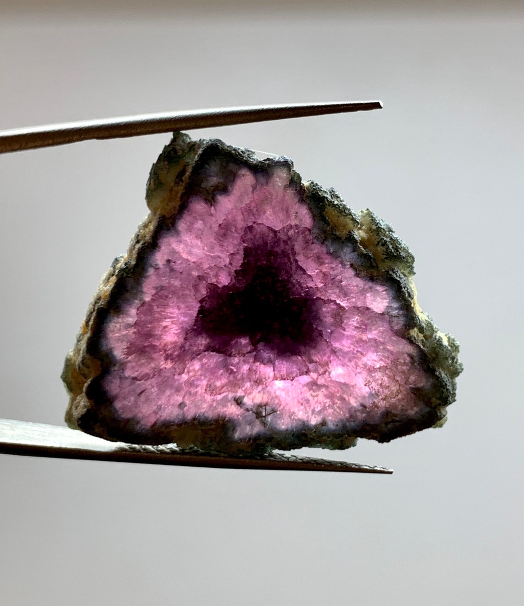 Mushroom Tourmaline Slice. Botryoidal Tourmaline || Mogok, Burma. - Etsy