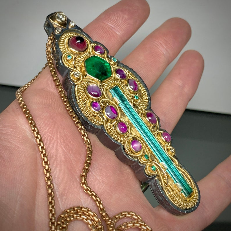 Gemstone Matrix X Tendai Design Multi Stone Chestplate - Etsy