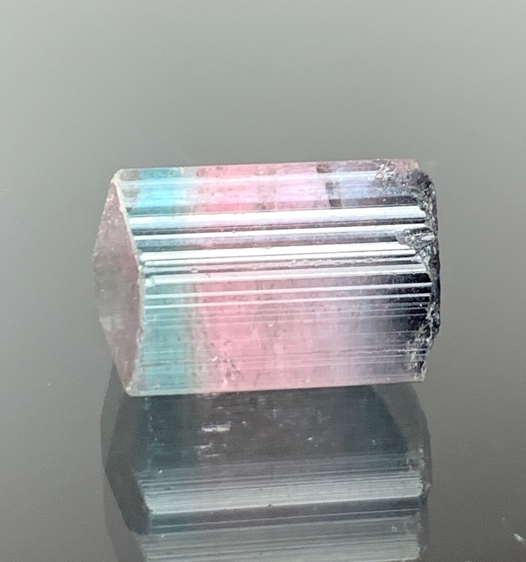 Blue Cap Tourmaline Crystal With Pinacoid Termination Nuristan ...
