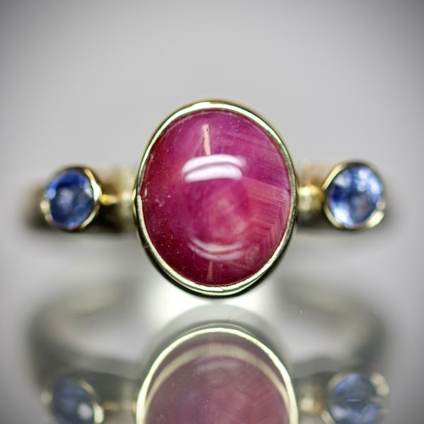 Ruby Cabochon Ring - Etsy
