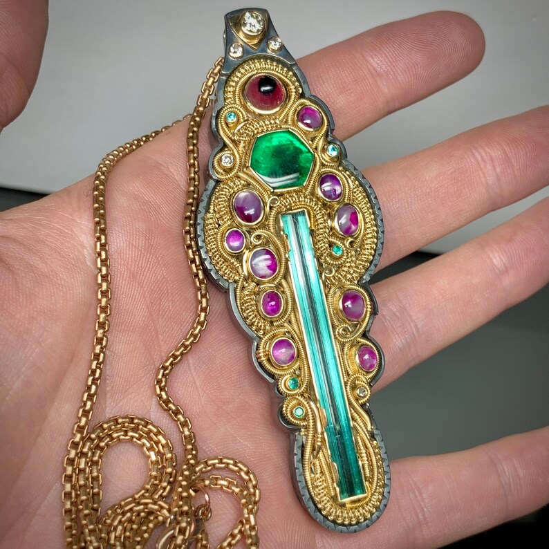 Gemstone Matrix X Tendai Design Multi Stone Chestplate - Etsy