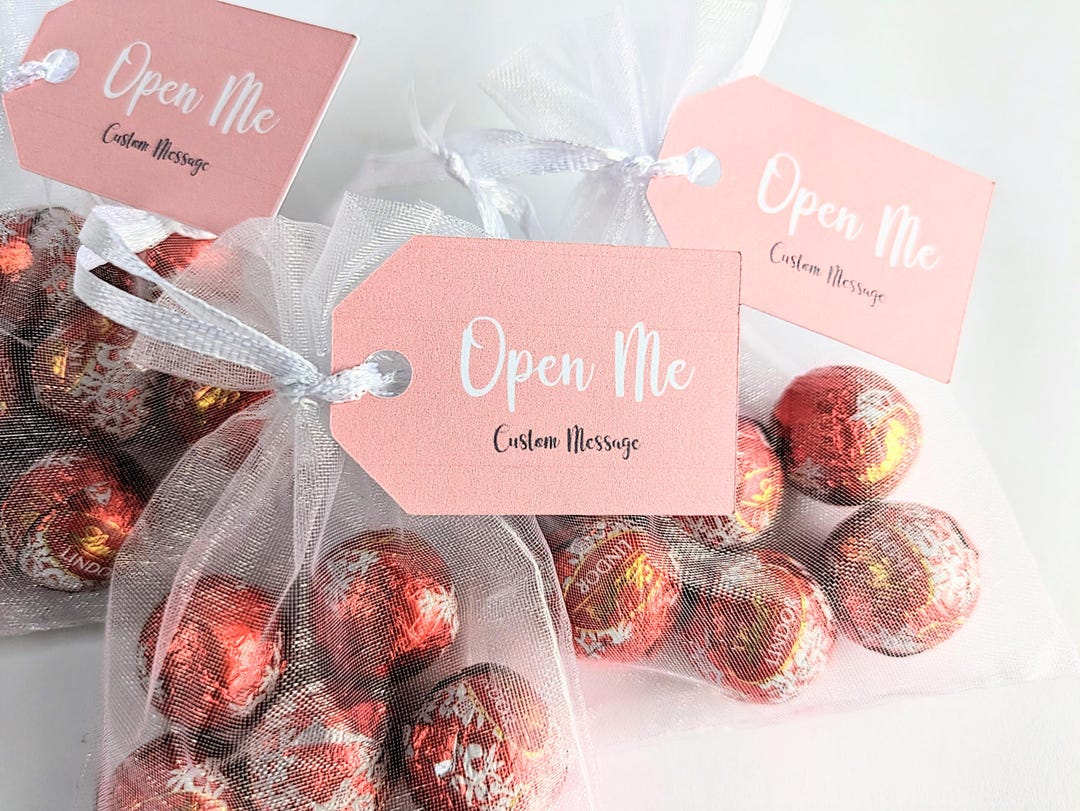 Personalised Custom OPEN ME Tags -use for Wedding/birthday/bridal ...