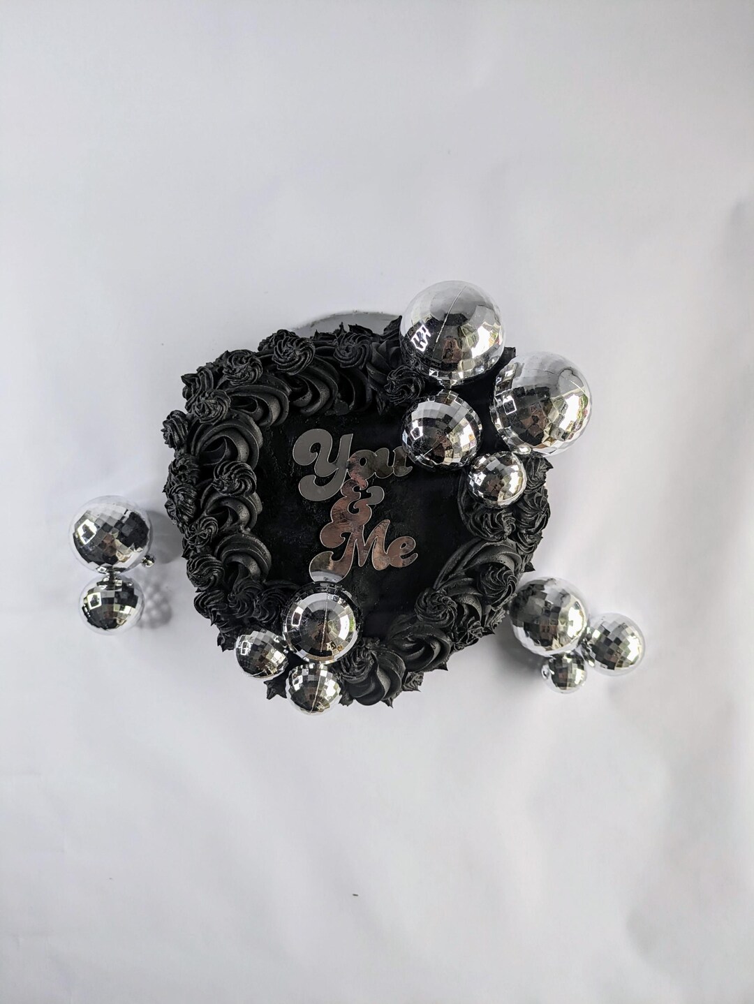 Custom Message Heart Cake Topper, Happy Birthday, Metallic Cardstock ...