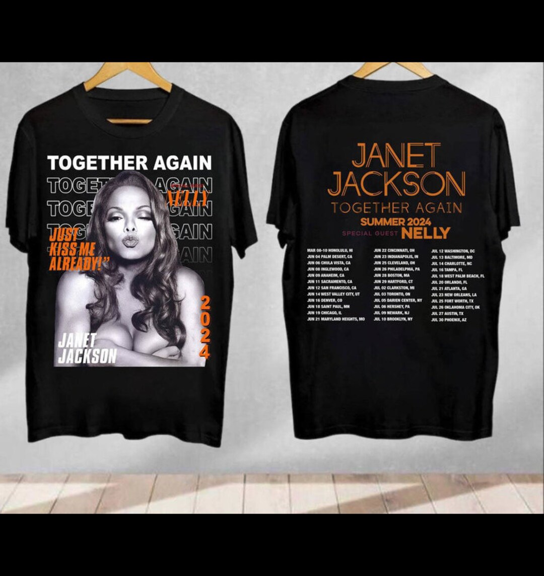 Janet Jackson Shirt, Janet Jackson Together Again Tour 2024 T Shirt ...