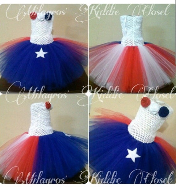 Items similar to Puerto Rico Tutu Dress (memorial day tutu dress/ 4th ...