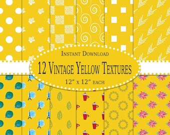 Yellow patterns | Etsy