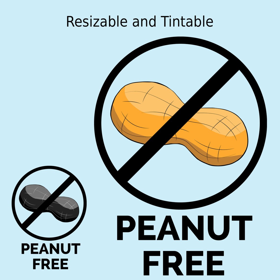 5 Food Allergy Clipart Images Instant Download SVG PDF - Etsy