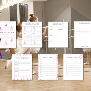 Dance Teacher Planner | Pink Ballet Class Planner | Ballet Instructor ...