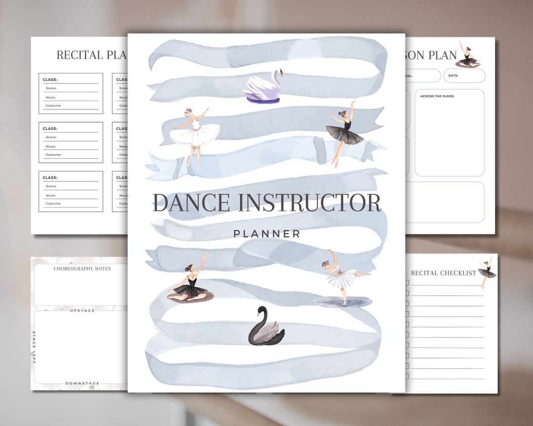 Dance Teacher Swan Lake Themed Planner | Dance Instructor Planner ...