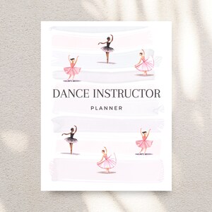 Dance Teacher Planner | Pink Ballet Class Planner | Ballet Instructor ...