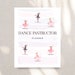 Dance Teacher Planner | Pink Ballet Class Planner | Ballet Instructor ...