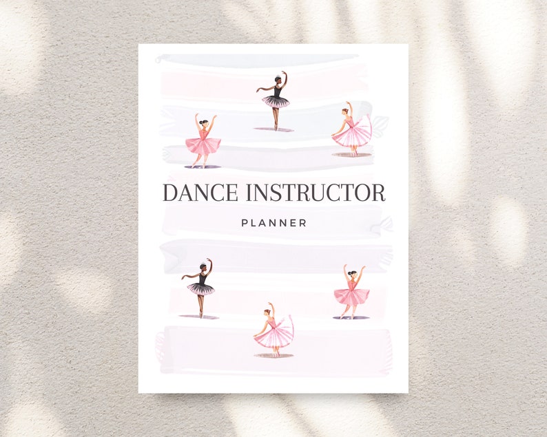 Dance Teacher Planner | Pink Ballet Class Planner | Ballet Instructor ...