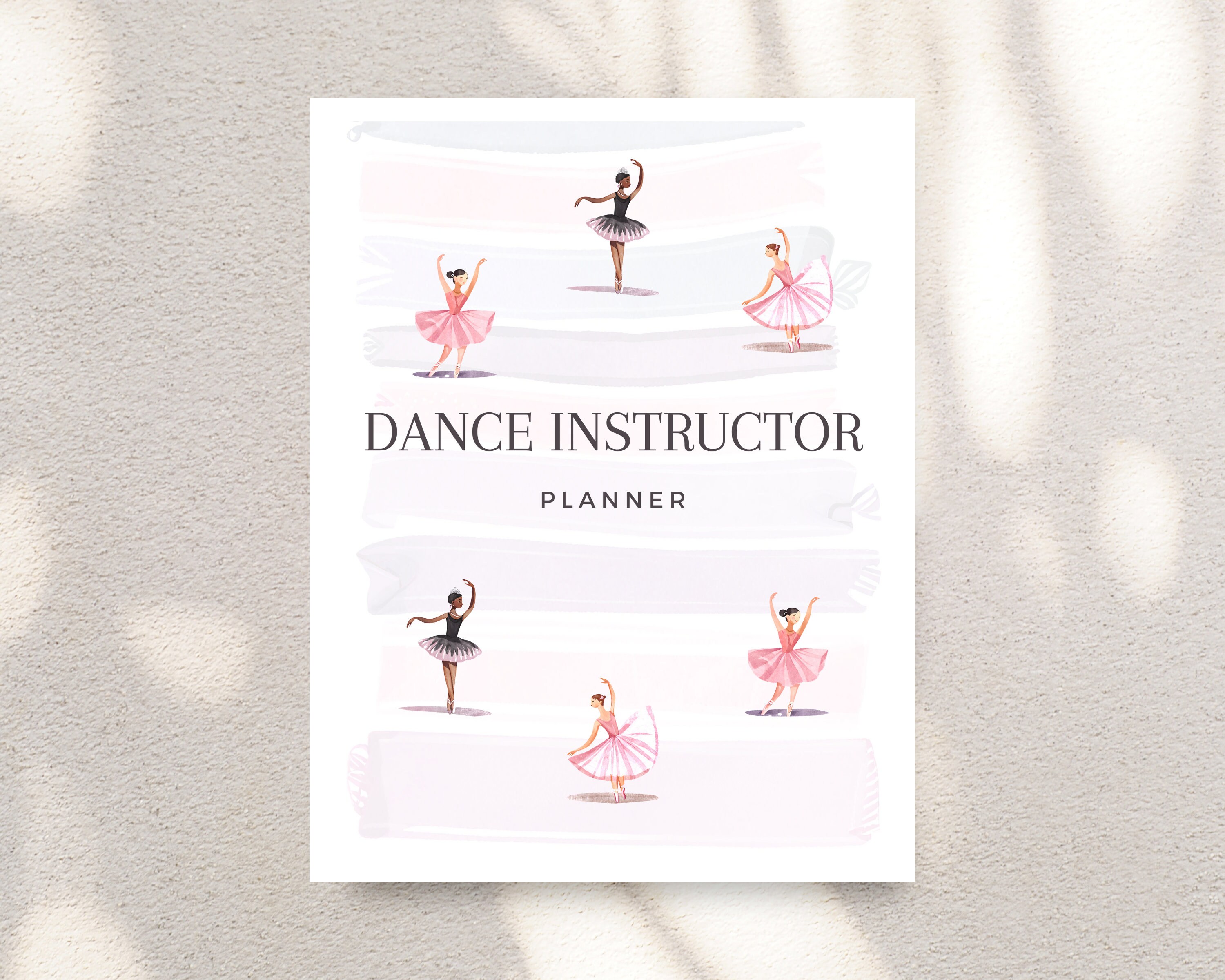Dance Teacher Planner | Pink Ballet Class Planner | Ballet Instructor ...