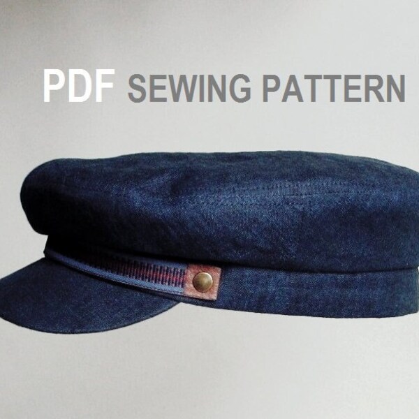 Flat Hat Sewing Pattern - Etsy