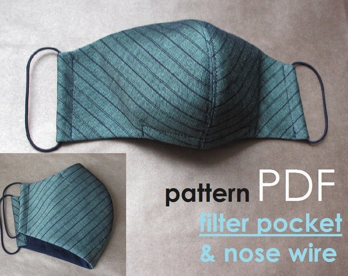 Fitted Mask Sewing Pattern Download Filter Mask Easy Face Mask Pdf ...