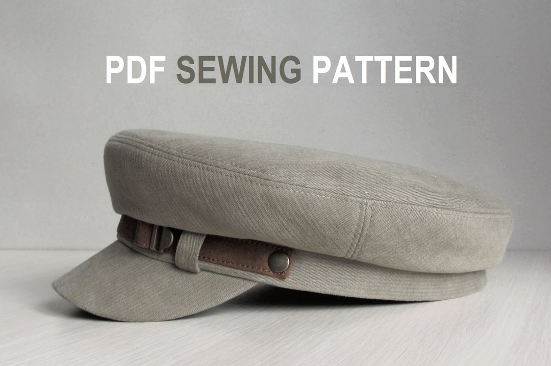 Men Women Cap Sewing Pattern Tutorial Flat Hat Fisherman Pattern Pdf Download, Size M - Etsy