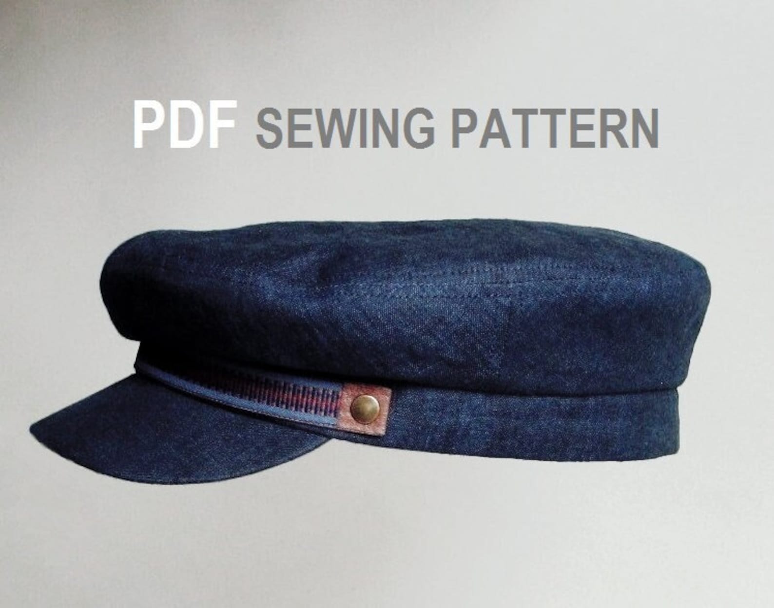 Men Women Cap Sewing Pattern Tutorial Flat Hat Fisherman | Etsy