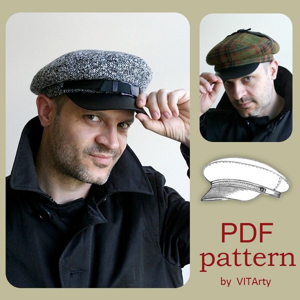Flat Cap Sewing Pattern - Etsy