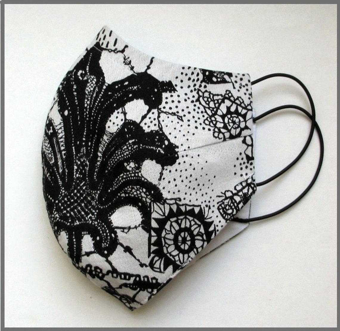 3D Face Mask Pattern PDF Reusable Cloth Sewing Mask | Etsy