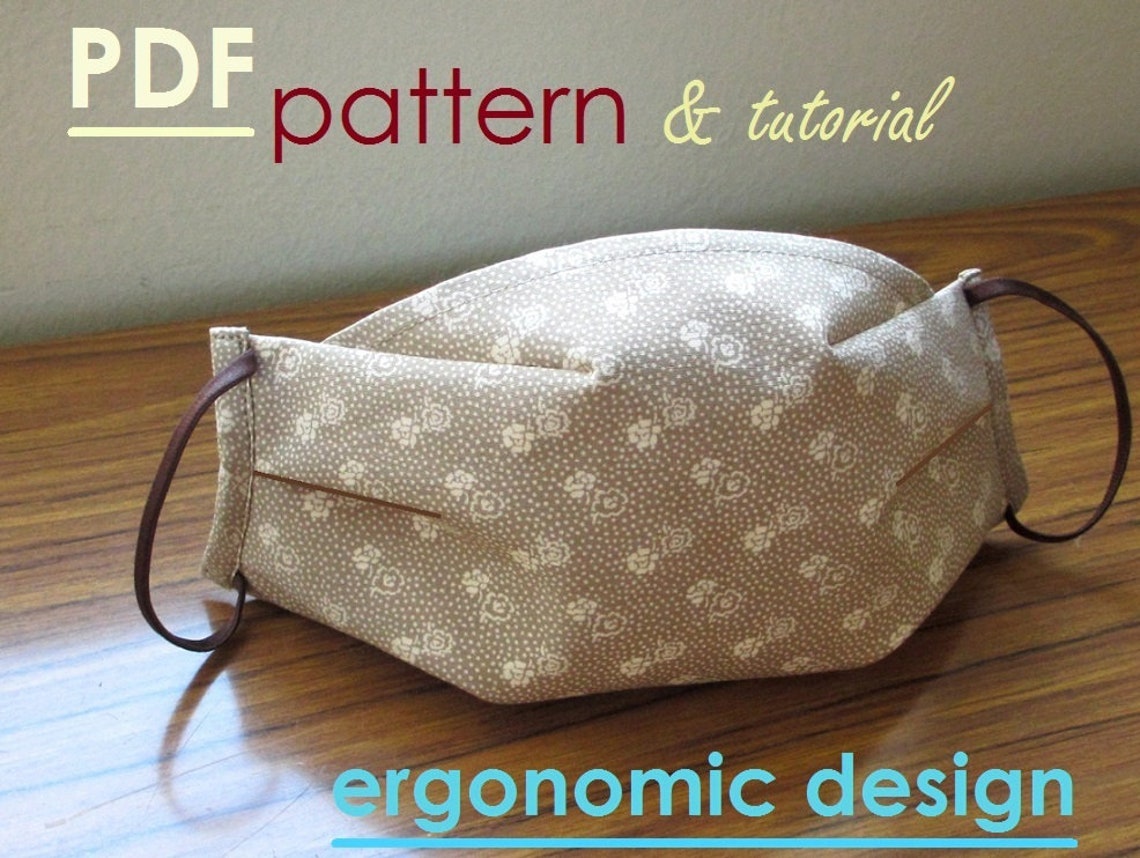 3D Face Mask Pattern PDF Reusable Cloth Sewing Mask - Etsy