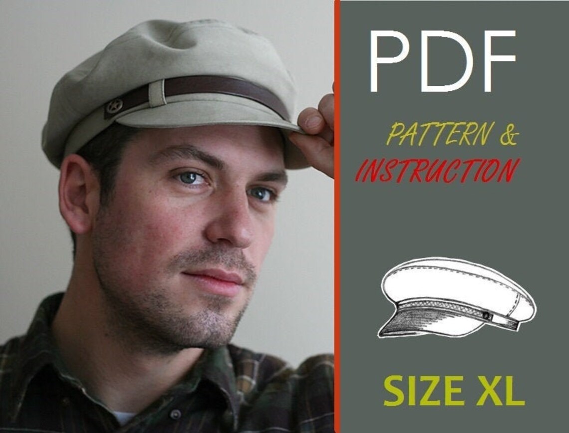 Hat Pattern Pdf Cap Sewing Pattern Instructions Download Size | Etsy