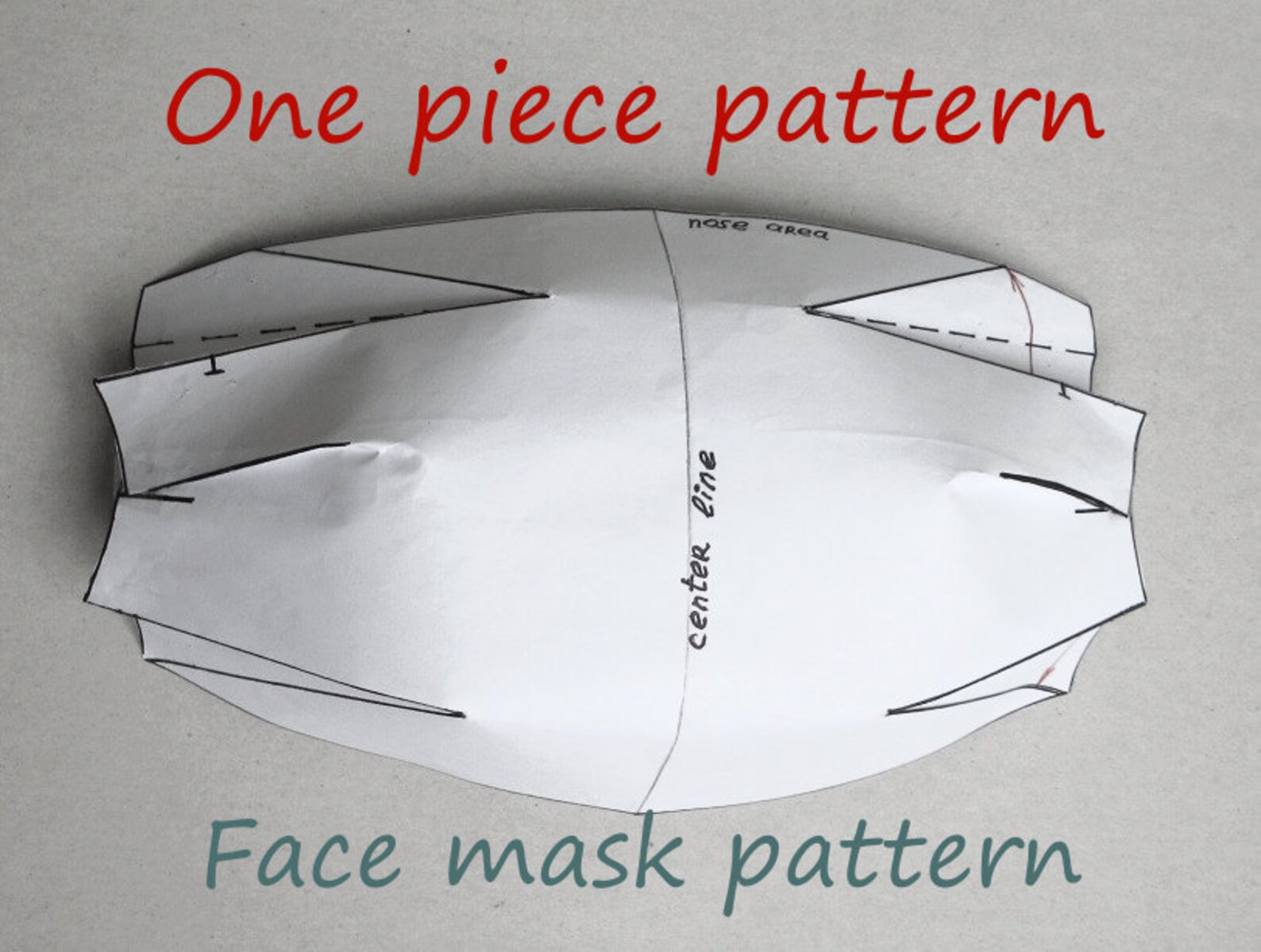 Face Mask Sewing Pattern Fabric 3d Mask Pattern Tutorial Mask | Etsy