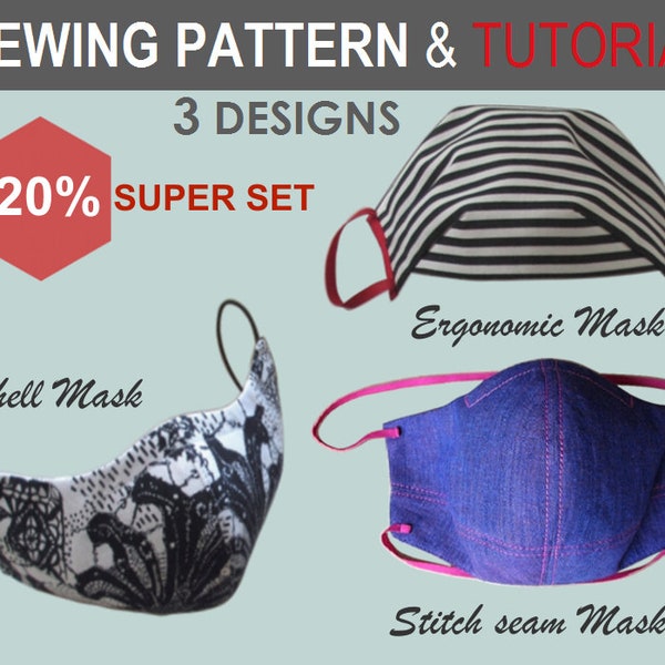 Face Mask Pattern Pdf - Etsy