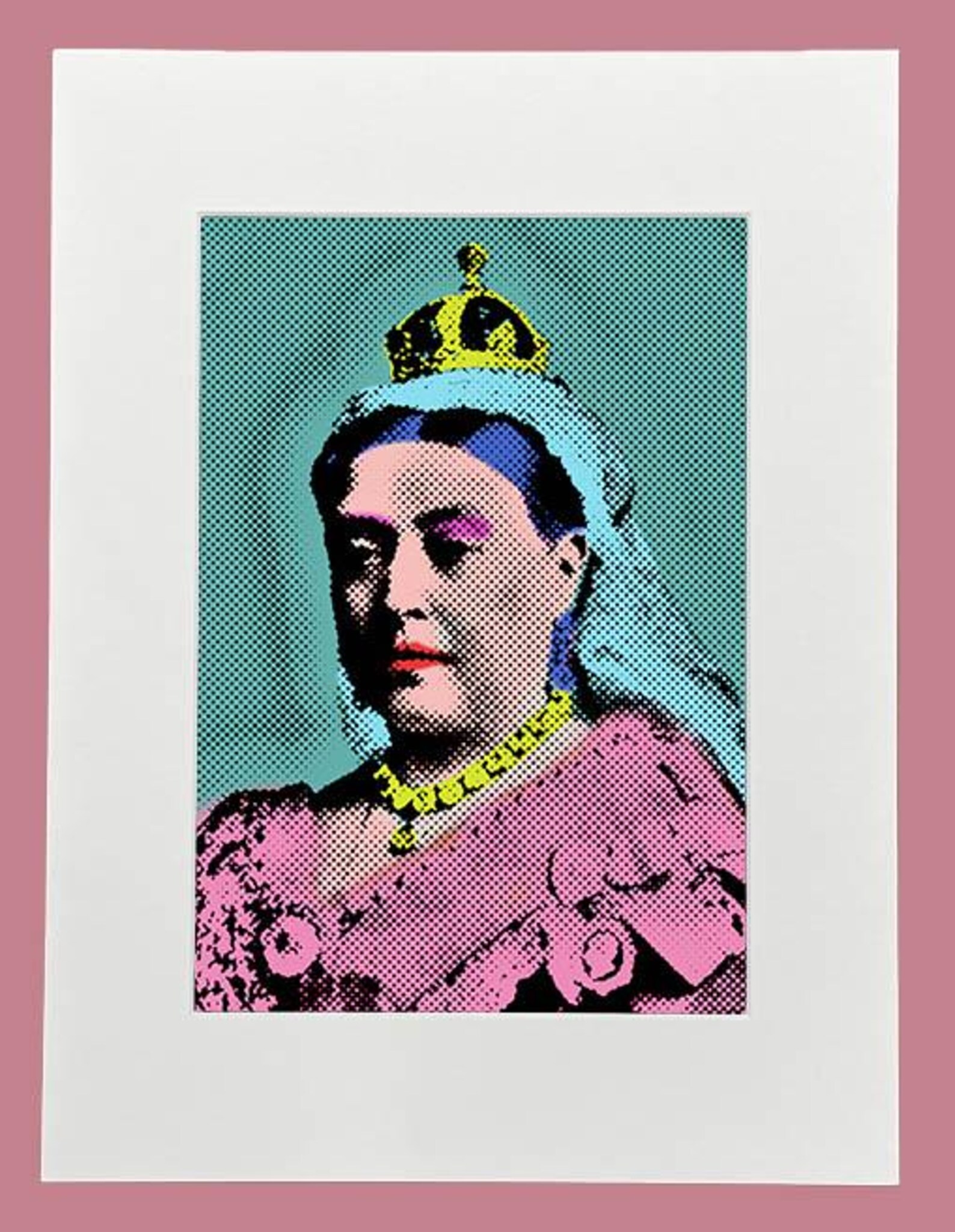 Queen Victoria Pop Art Wall Art Abstract Art Print Modern Maximalist ...