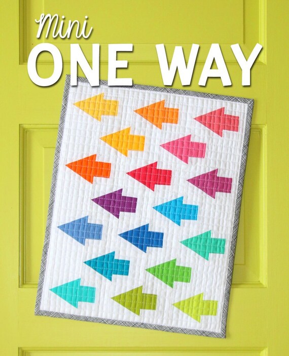 Mini One Way quilt pattern Sassafras Lane Designs mini | Etsy