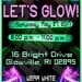 BIRTHDAY GLOW PARTY Ticket Invitation, Printable Invite or Online Use ...