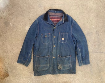 Vintage 1950's Wrangler Blue Bell Denim Blanket Lined Jacket - Etsy
