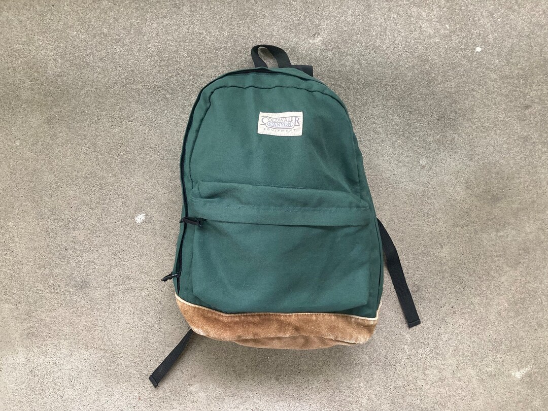 Vintage 1990s COLDWATER CANYON Forest Green Nylon Leather Bottom ...