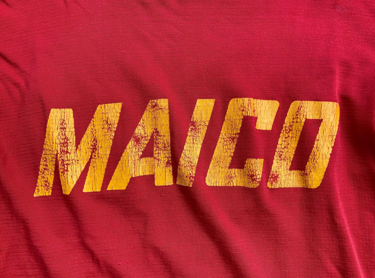Vintage 1970s MAICO Two Long Sleeve Sleeve Racing JERSEY Shirt Size ...