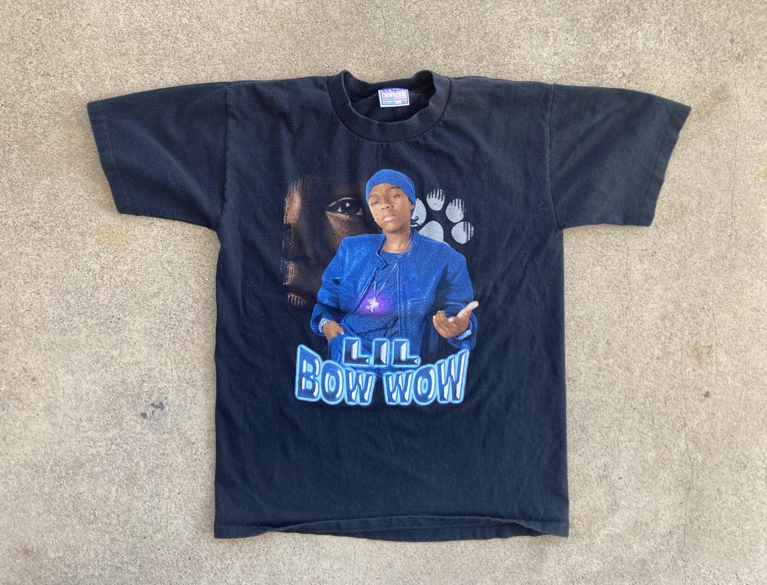 Vintage LIL BOW WOW 2001 Cream Tour Black Cotton T-shirt Size Small ...