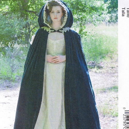 18th Century 1700s Cloak Cape With Hood Train Ruffle Trim | Etsy