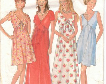 V Neck Button Dress Pattern - Etsy
