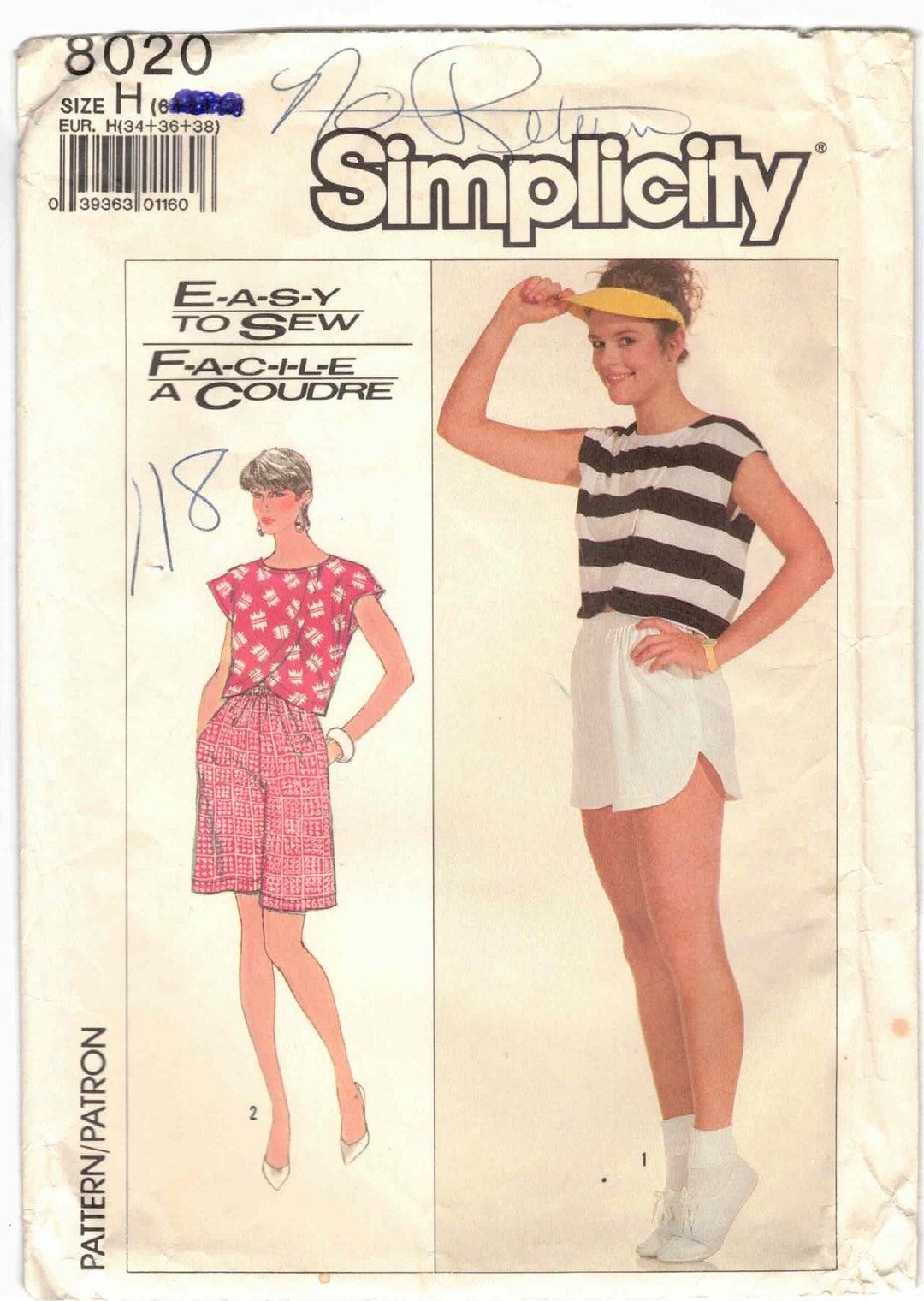 Elastic Waist Shorts Side Pockets & Cropped Top Cap Sleeves Asymmetric ...