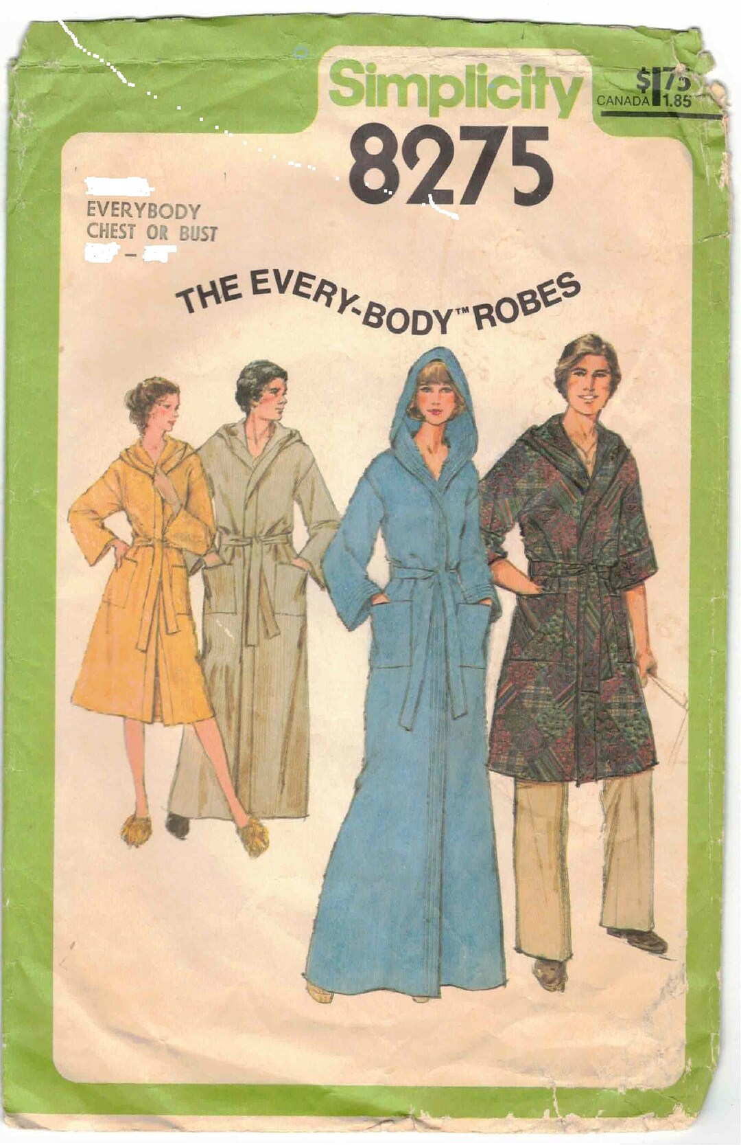 Unisex Hooded Robe Tie Belt Hip Patch Pockets Long Sleeve Turn Back Cuffs Misses Mens Womens ...