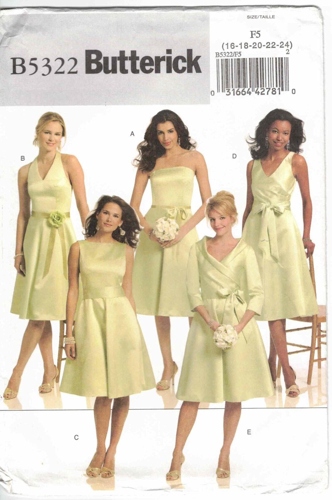 Formal Dress & Sash Fitted Bodice Flared Skirt Neck Variations Prom ...