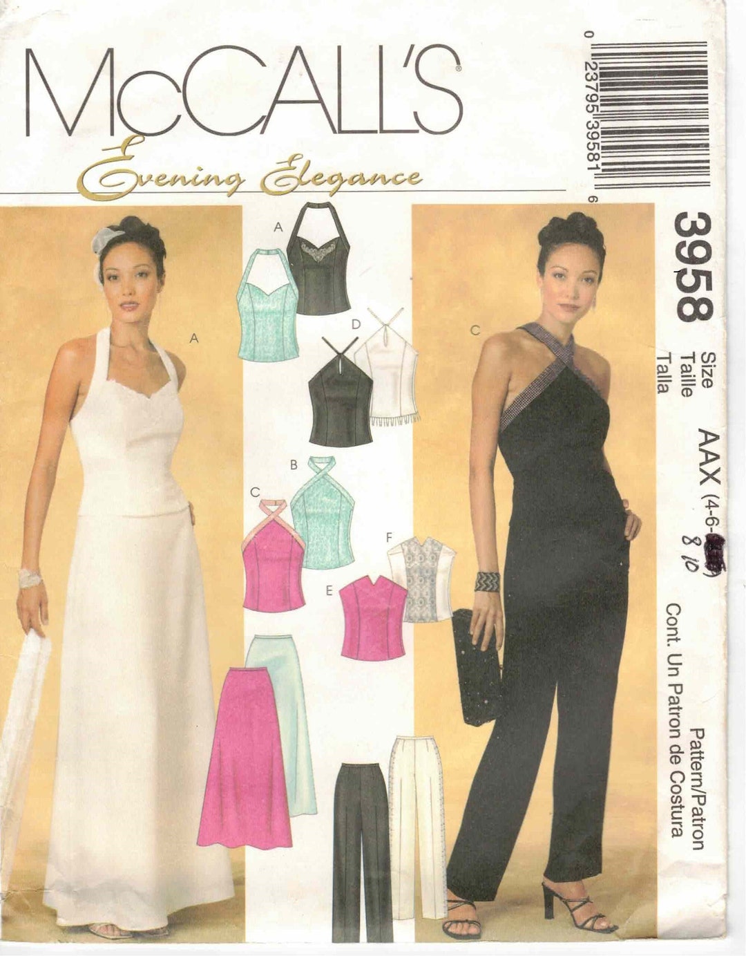 2-piece Formal Dress or Pant Suit With Halter or Strapless Top Long ...