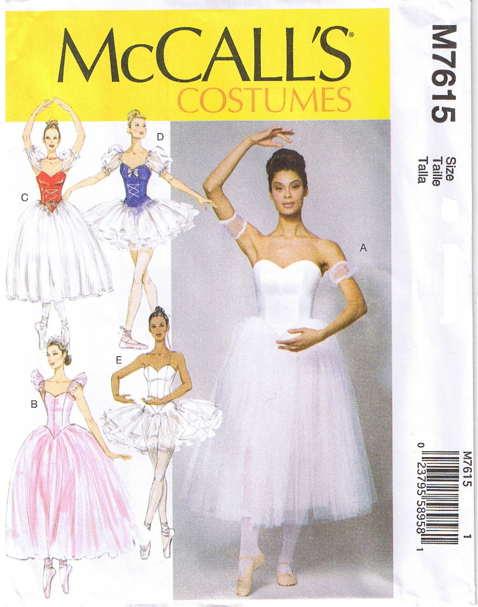 Ballet Ballerina Dance Costume Gathered Full Skirt Tutu Boned Bodice ...